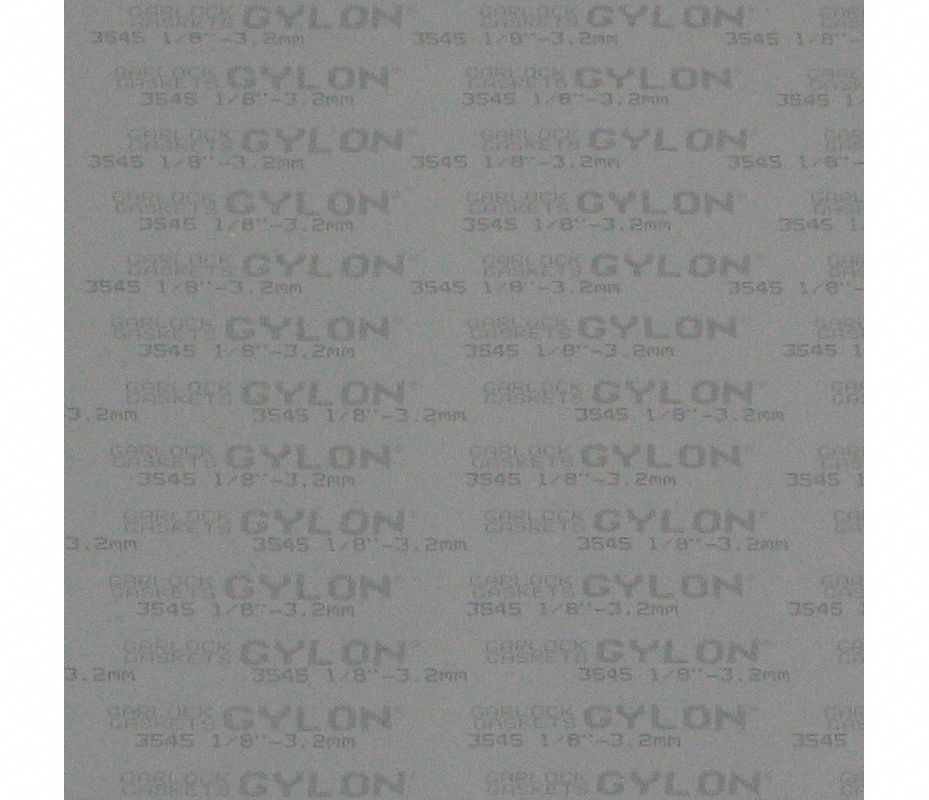 GARLOCK Junta,Tam 30 x 30pulg,Gr 1/8pulg,Blanco - Láminas para Empaque ...