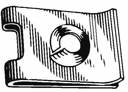 U Clip-On, Steel, Spring Nut - 5MTZ2|5MTZ2 - Grainger