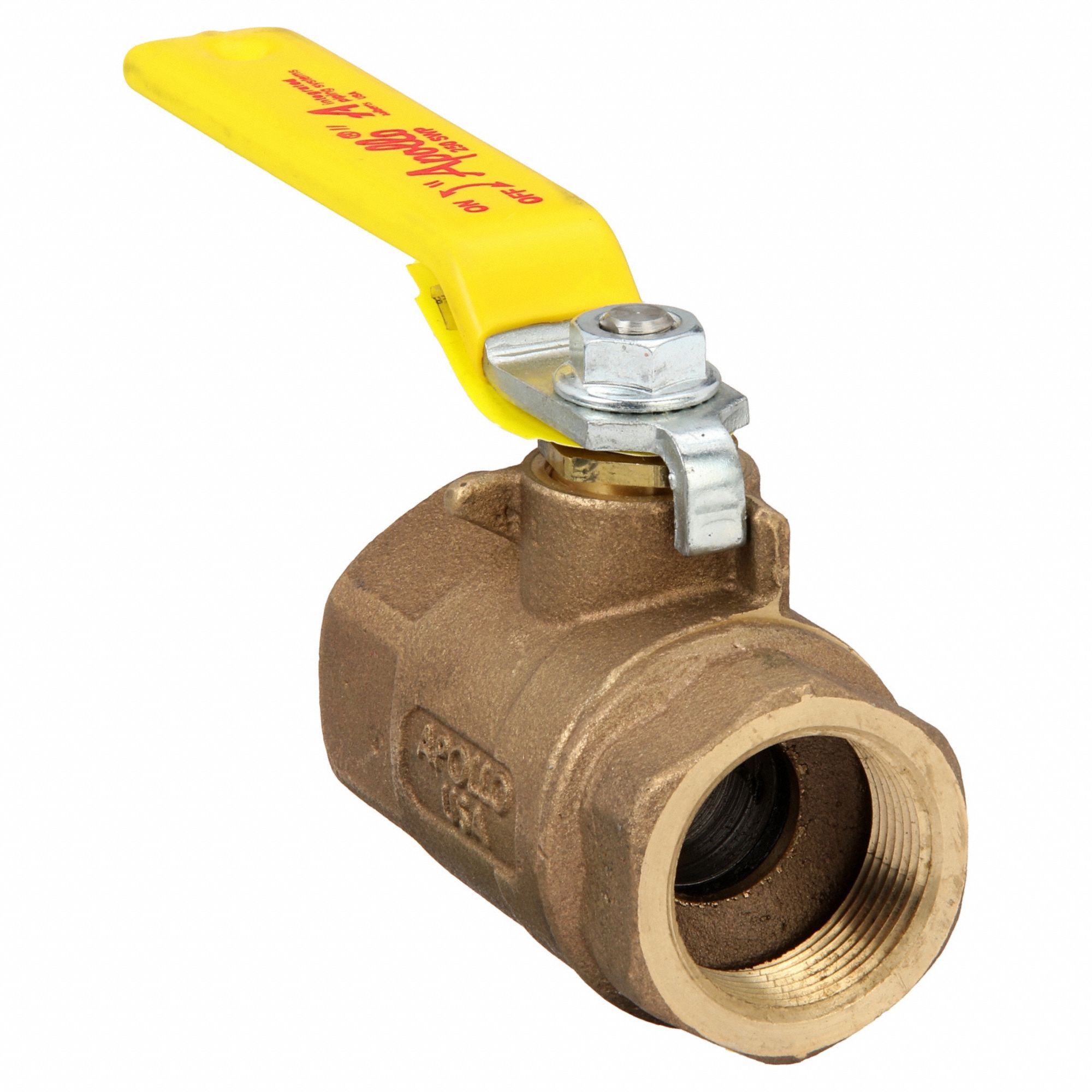 APOLLO, 1 1/4 in, Bronze, Manual Two-Way Ball Valve - 5MU32|7014664 - Grainger