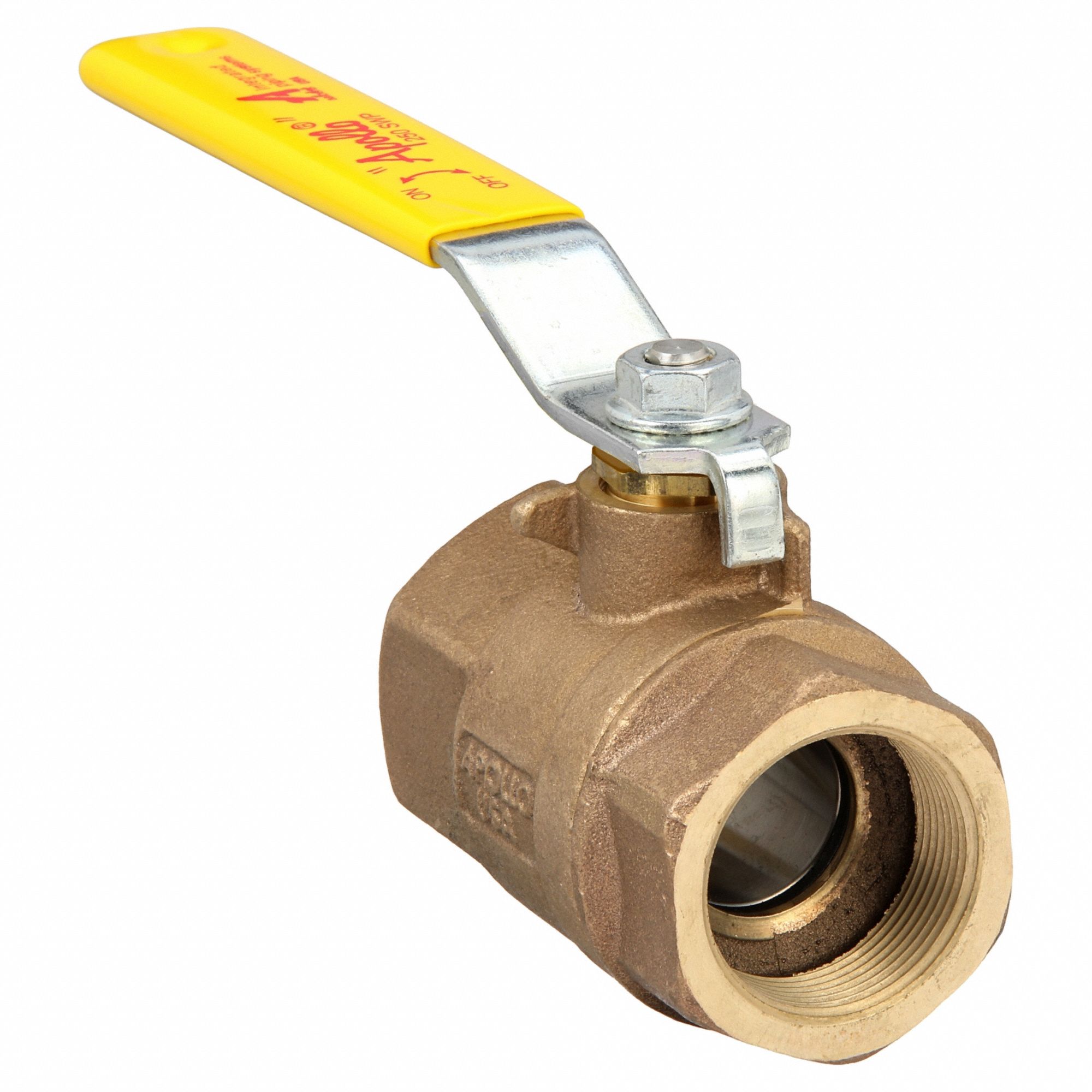 APOLLO, 1 1/2 in, Bronze, Manual Two-Way Ball Valve - 5MU33|7014764 - Grainger