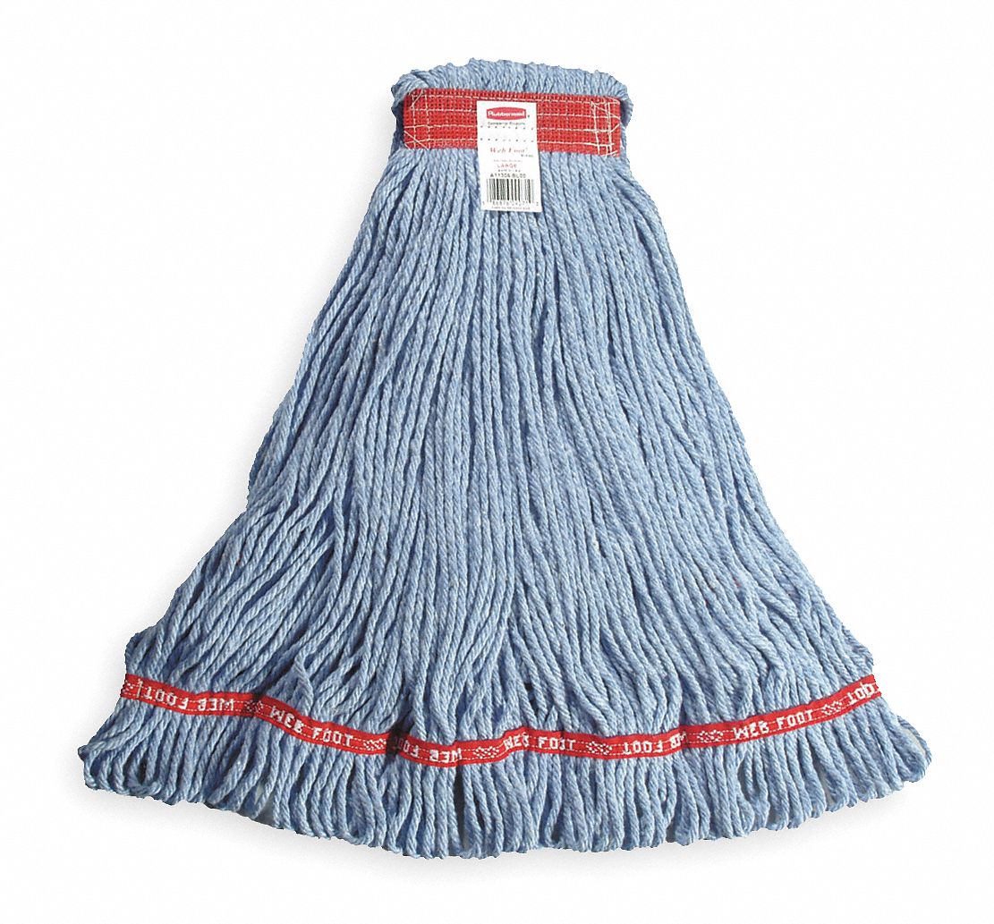 RUBBERMAID COMMERCIAL PRODUCTS, String Mop, Launderable, Wet Mop ...