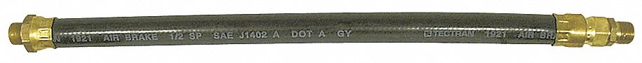 Air Brake Hose Assembly, 1/2 in Inside Dia. (In.), 42 in Length, -40 to ...