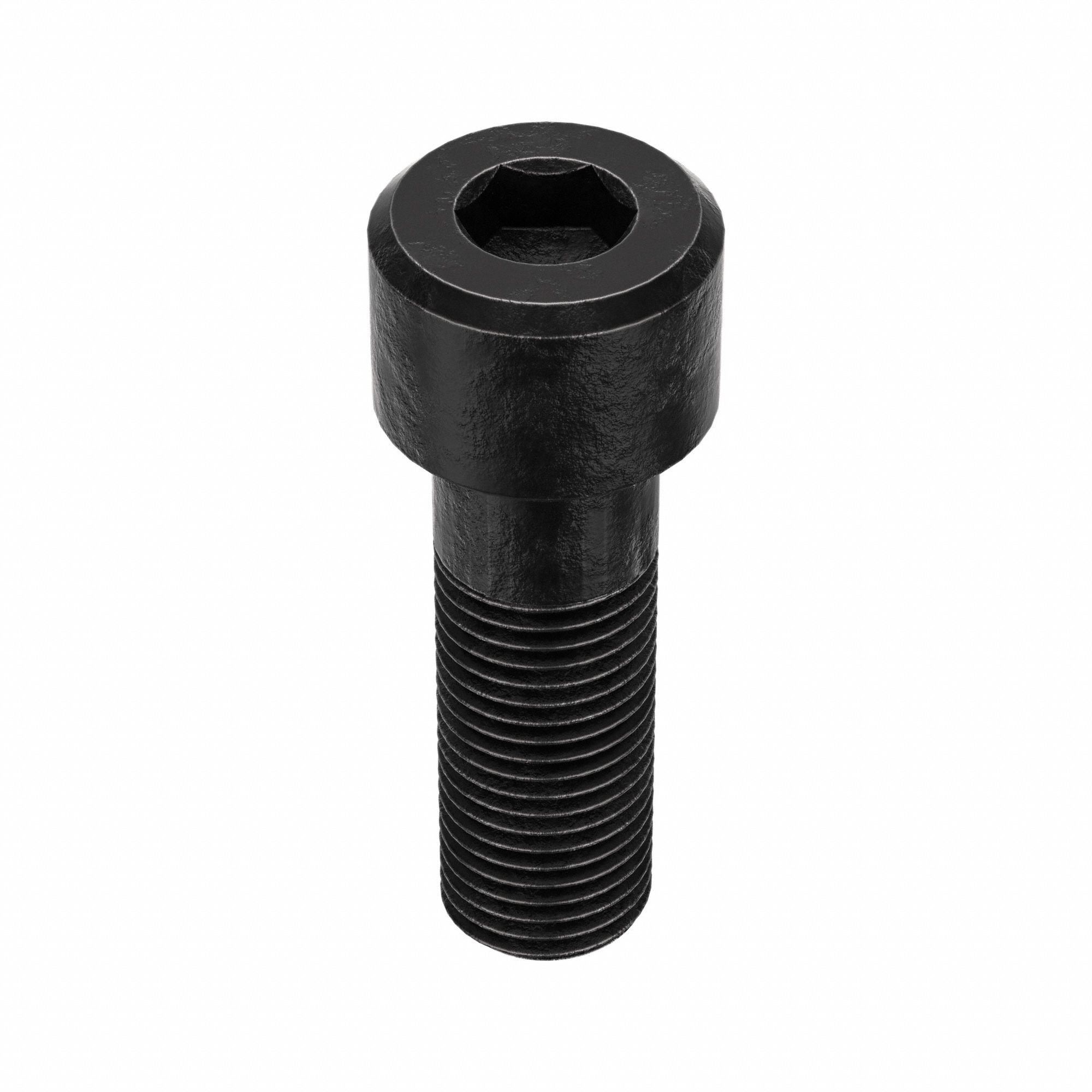 Cylindrical, Socket Head Cap Screw, 1-1/2"-6, Steel, Alloy Steel, Black ...