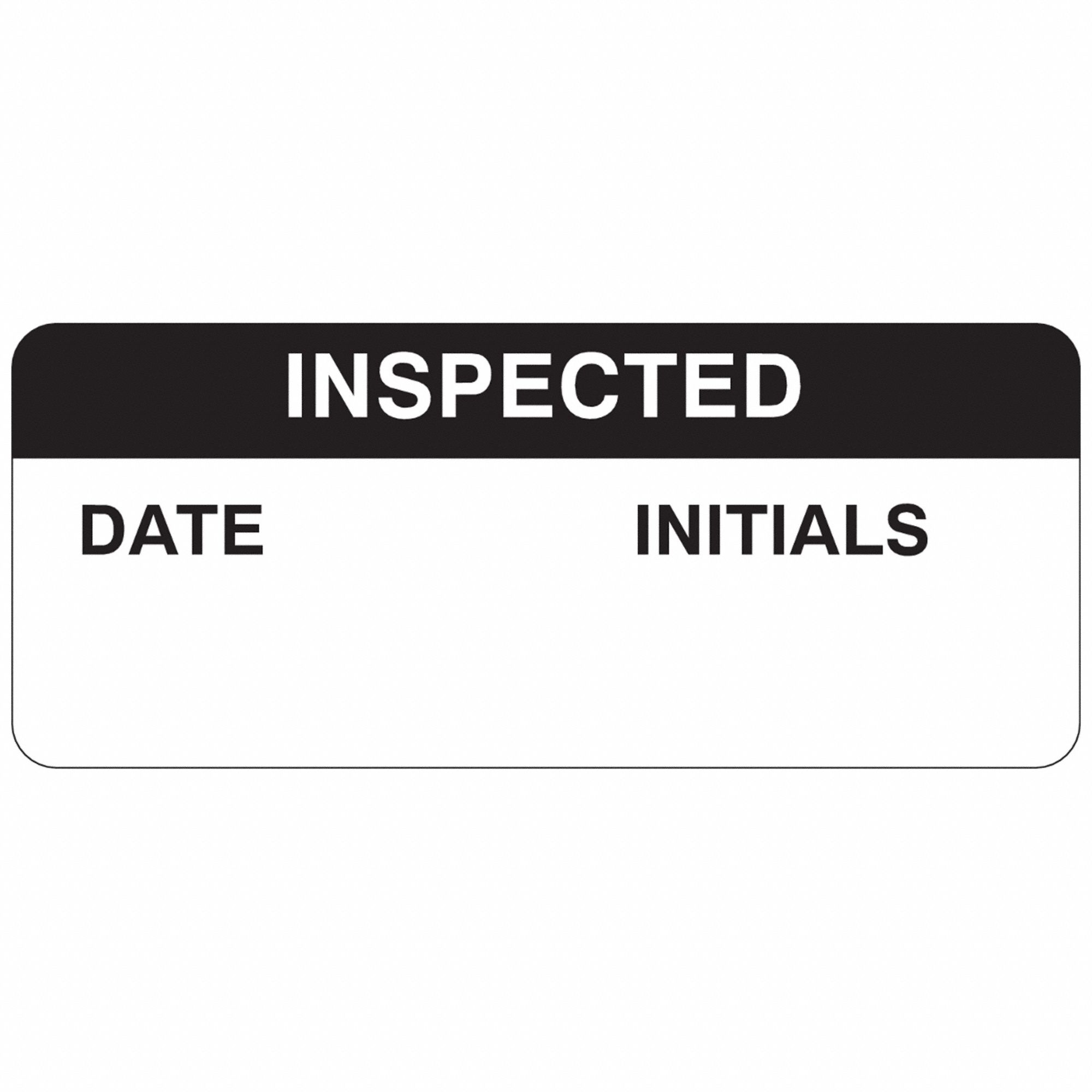 1 1/2 in Wd, 5/8 in Ht, Inspection Label - 5MZ80|82587 - Grainger