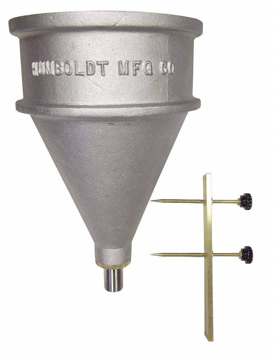 Aluminum, H-2833, Grout Flow Cone - 5MZE7|5MZE7 - Grainger