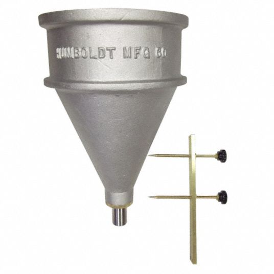 Aluminum, H-2833, Grout Flow Cone - 5MZE7|5MZE7 - Grainger