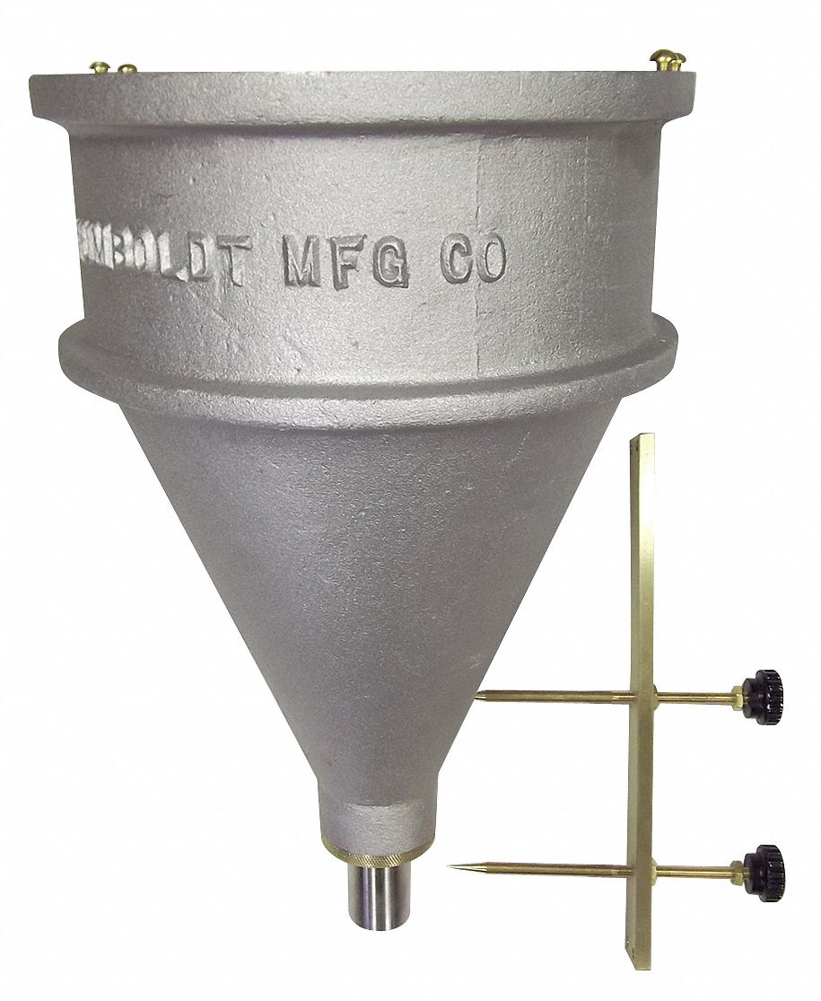 Aluminum, H-2833, Grout Flow Cone - 5MZF1|5MZF1 - Grainger