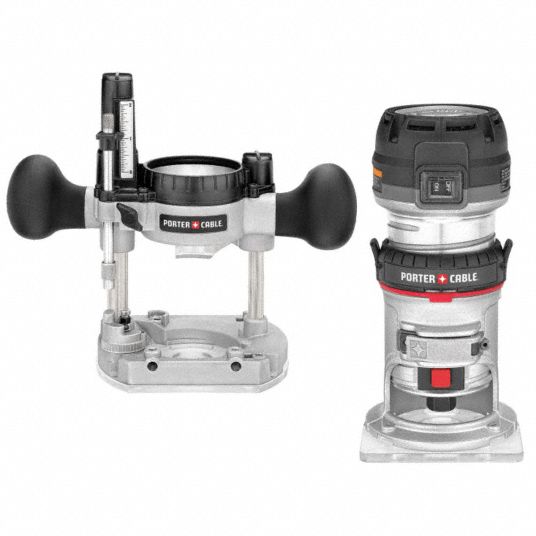 PORTER CABLE, 1.25 hp, Single Speed, Router Fixed/Plunge Kit - 5NAJ7 ...