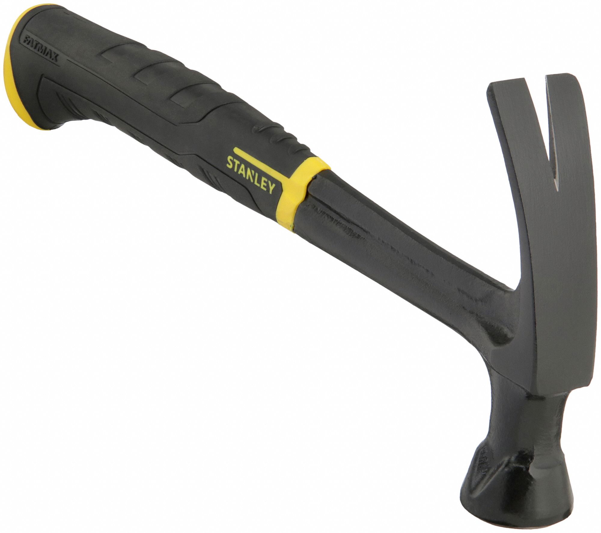 STANLEY Straight Claw Hammer: Steel, Textured Grip, Steel Handle, 20 oz ...