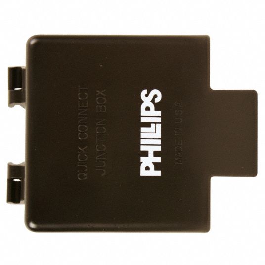 PHILLIPS, Lid for 15-860, 1 1/4 in Overall Lg, Trailer Junction Box Lid ...
