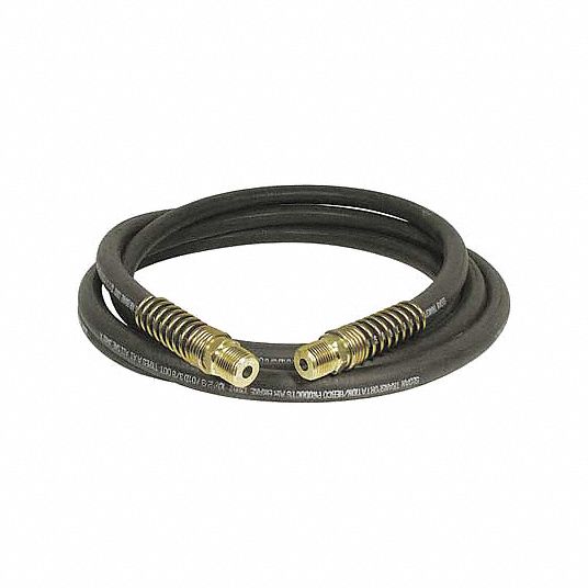 Air Brake Hose Assembly, 15 ft Length, Black - Grainger