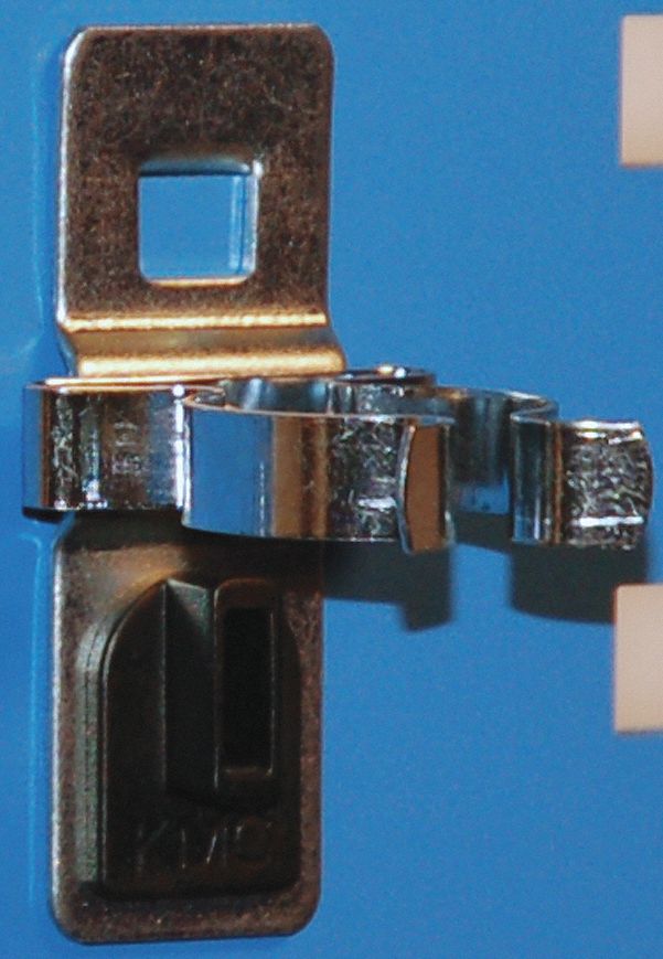 Single Spring Toolboard Clip, PK 10 - Grainger