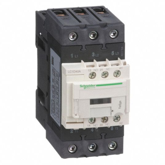 SCHNEIDER, Non-Reversing, 3 Poles, IEC Magnetic Contactor - 5NHC5 ...