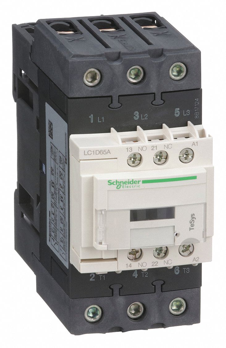 SCHNEIDER, Non-Reversing, 3 Poles, IEC Magnetic Contactor - 5NHD7 ...