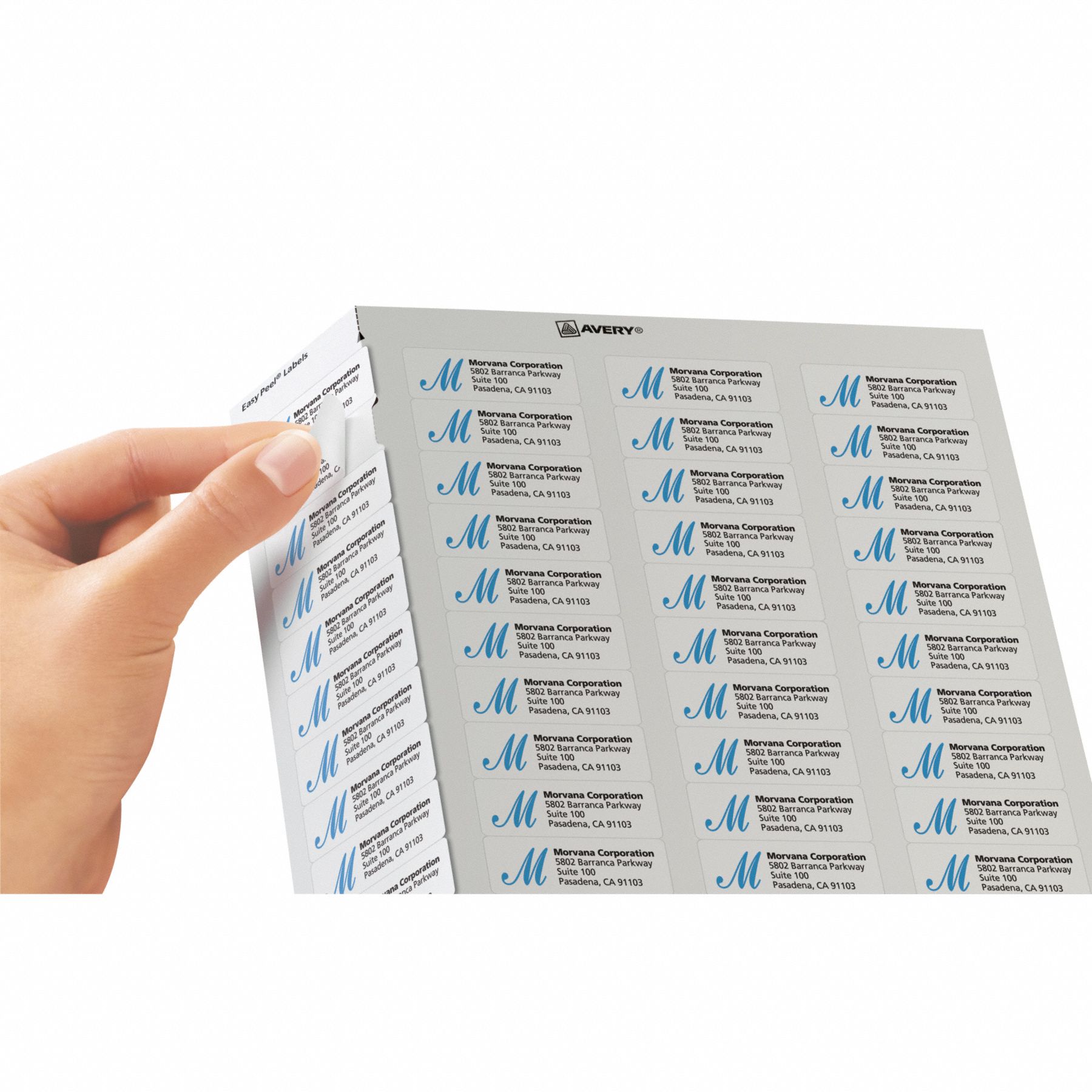 AVERY Inkjet Label 8 460 Avery Template White 1 In Label Ht 2 5 8 