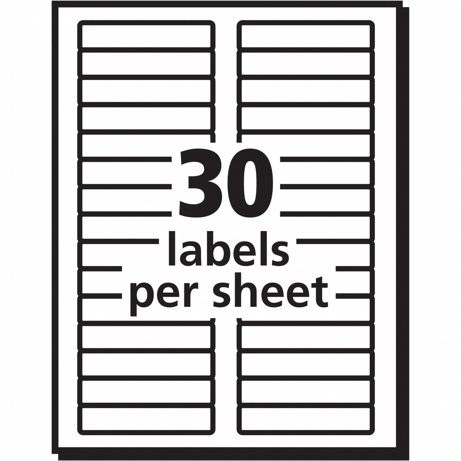 AVERY Laser Inkjet Label 8 366 Avery Template White 2 3 In Label 