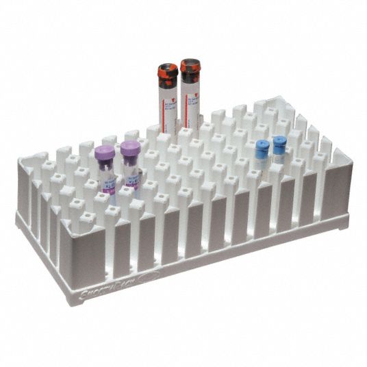 SMOOTHRACK, Autoclavable Polypropylene, White, Test Tube Rack - 5NJC6 ...