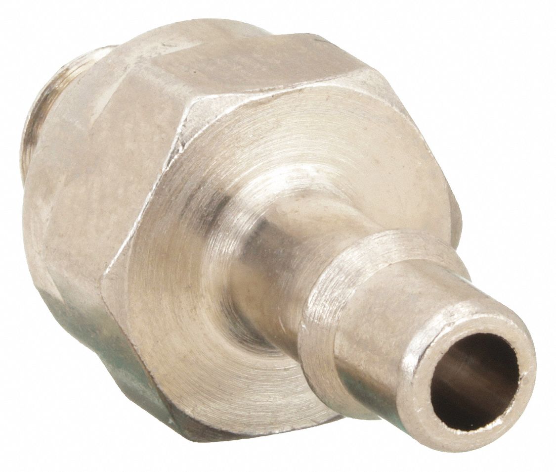 PNEUMADYNE INC, 1/8 in ID Size, Barbed x UNF, Barbed Fitting Adapter - 5NJD7|EB30 - Grainger