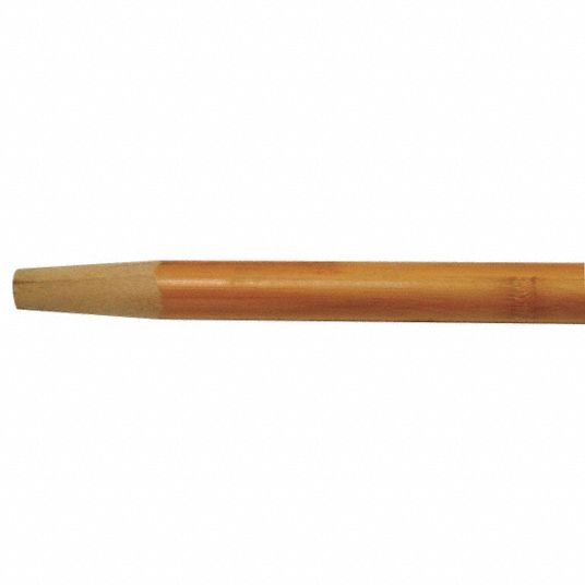 POPLAR WOOD, Tapered, Broom Handle - 66DA87|0760BW - Grainger