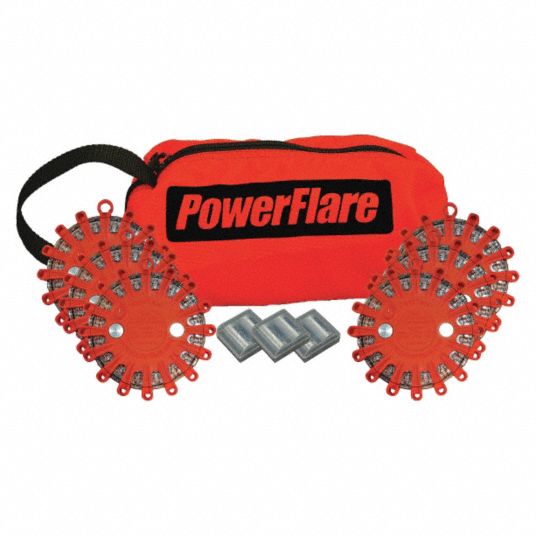 POWERFLARE, Red, LED Road Flare - 5NJW0|SP6O-R-O - Grainger