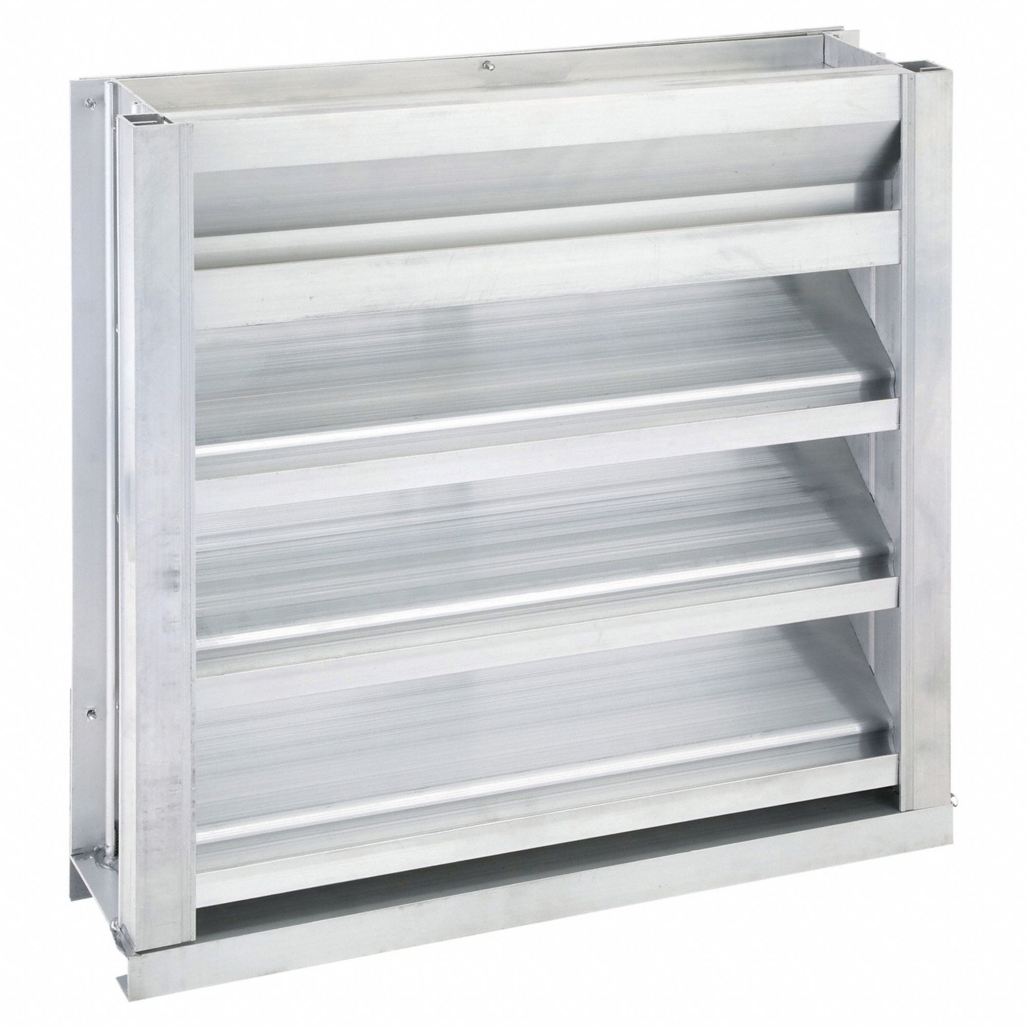 Hat Channel, 17 1/2 in H, 12"H 15"W Drnbl Extrd Alu Combo Dmpr - 5NKH6 ...