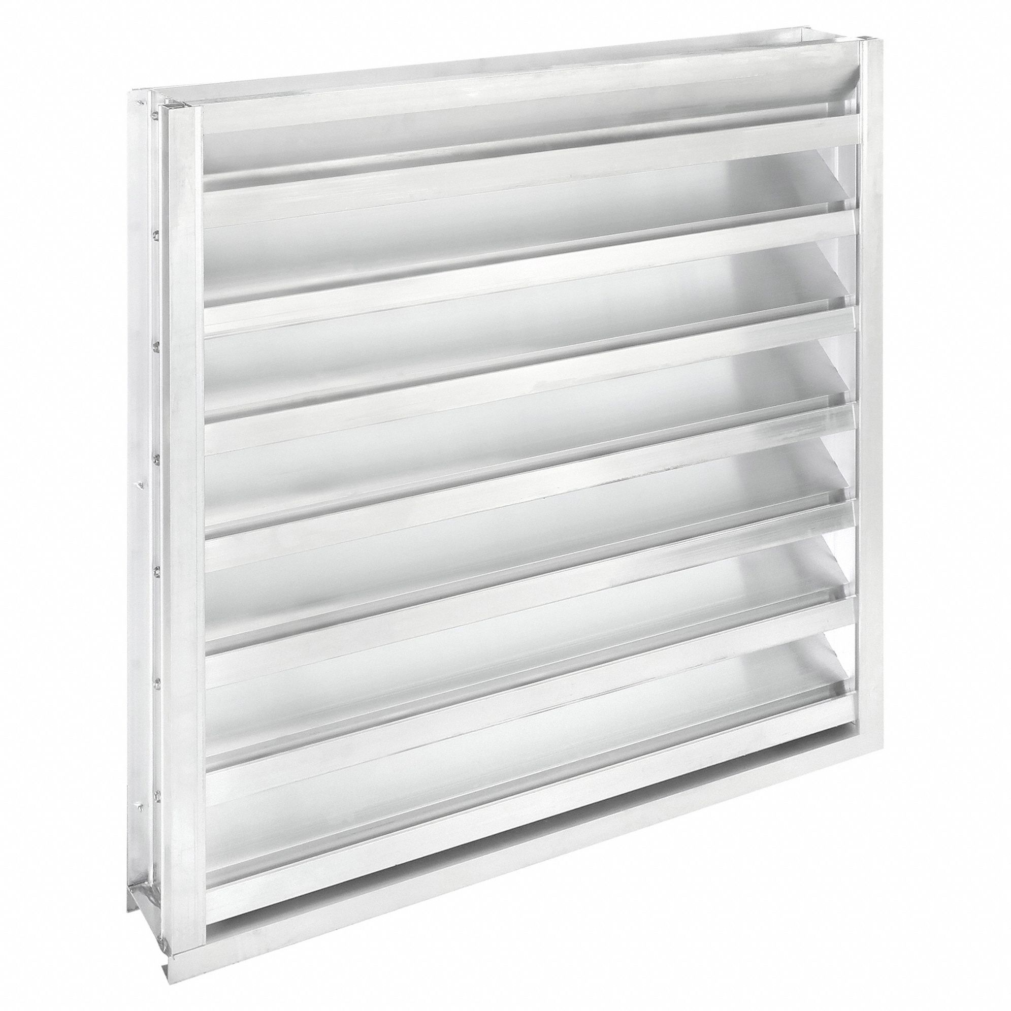 Hat Channel, Recess Mount, 30"H 30"W Drnbl Extrd Alu Intake Louver ...