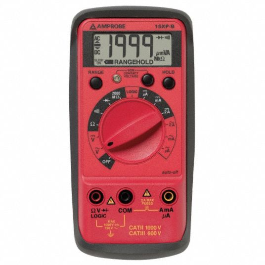 AMPROBE, CAT III 600V, Avg, Digital Multimeter - 5NLK4|15XP-B - Grainger