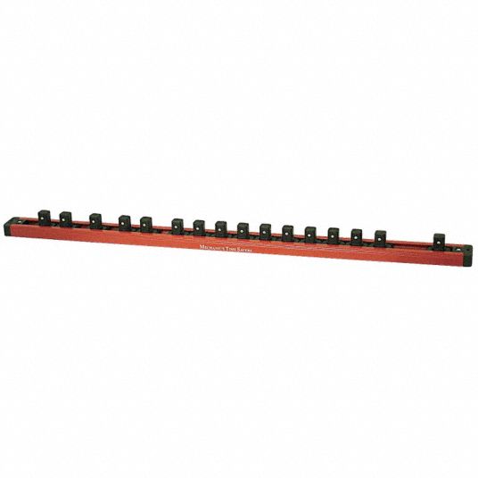 WESTWARD, Red, 22 3/4 in Overall Wd, Socket Rail - 5NND6|5NND6 - Grainger