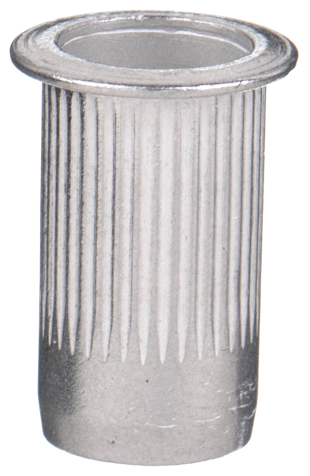 Aluminum Flanged Rivet Nut 0.875 in L, 5/16"-18 Dia./Thread Size, 25 PK ...