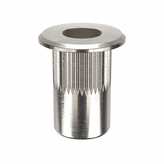 #8-32 Thread Size, 7/16 in Overall Lg, Rivet Nut - 5NNL8|U69315.016. ...