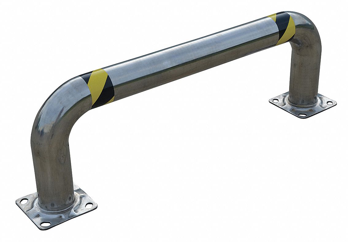 GRAINGER APPROVED Silver, 304 Stainless Steel, Machine Guard, Floor ...