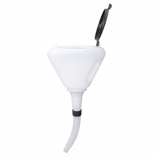WESTWARD Spillproof Spout Funnel: Polyethylene, 57 fl oz Fluid Capacity ...