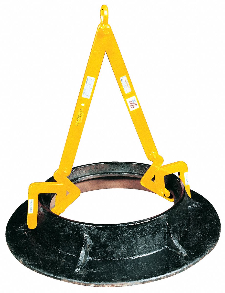 CALDWELL, Manhole Sleeve Lifter, 1,000 lb Working Load Limit, Manhole ...