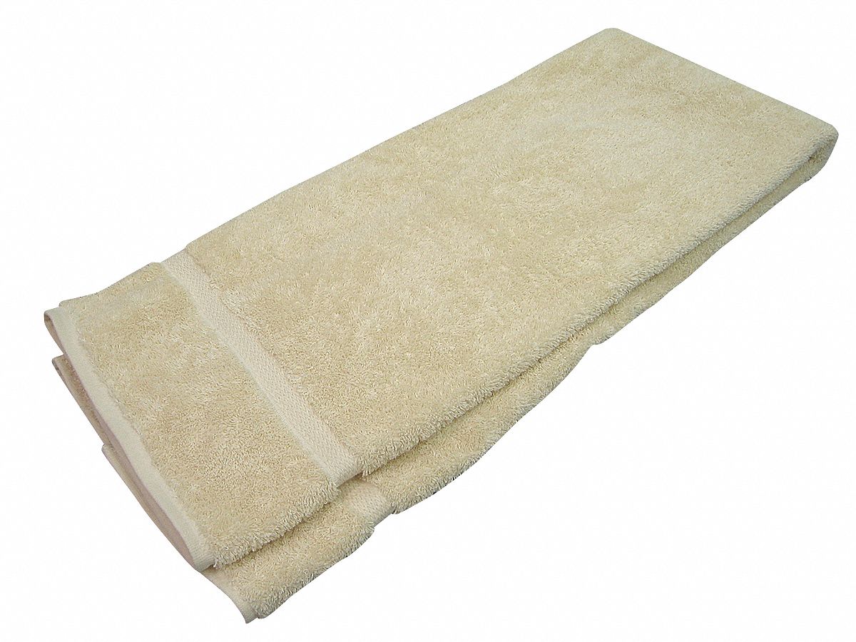 R & R TEXTILE BATH TOWEL, 27X54 IN, BEIGE,PK12 - Towels - WWG5NWP5 ...