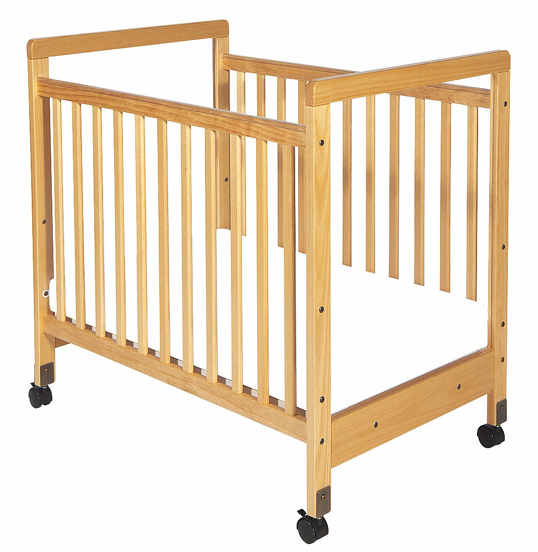FOUNDATIONS, 39 in Overall Lg, 26 1/4 in Overall Wd, Compact Size Crib ...