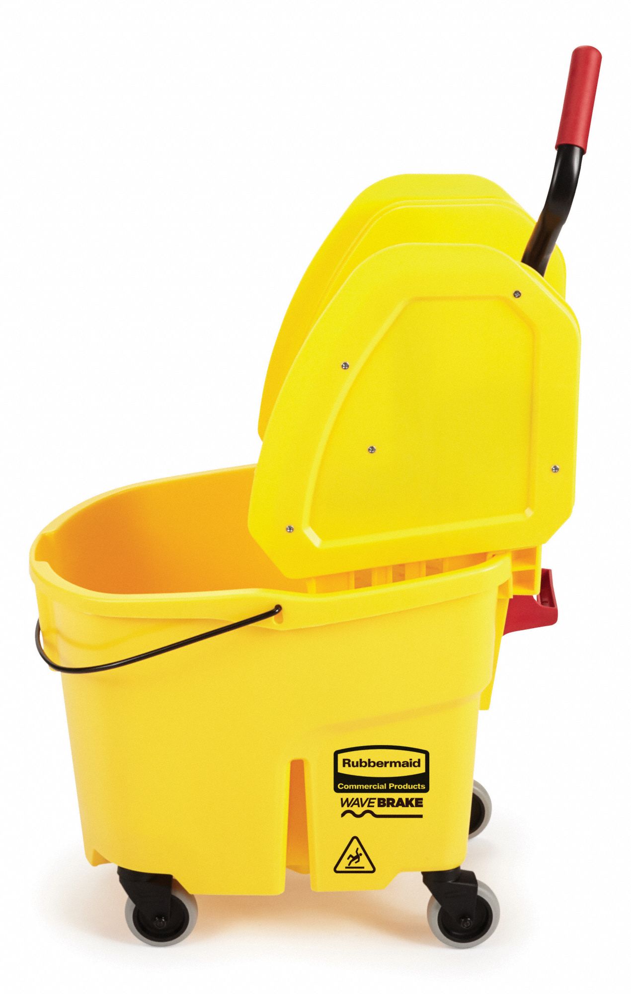 RUBBERMAID COMMERCIAL PRODUCTS Yellow Polypropylene Mop Bucket and ...