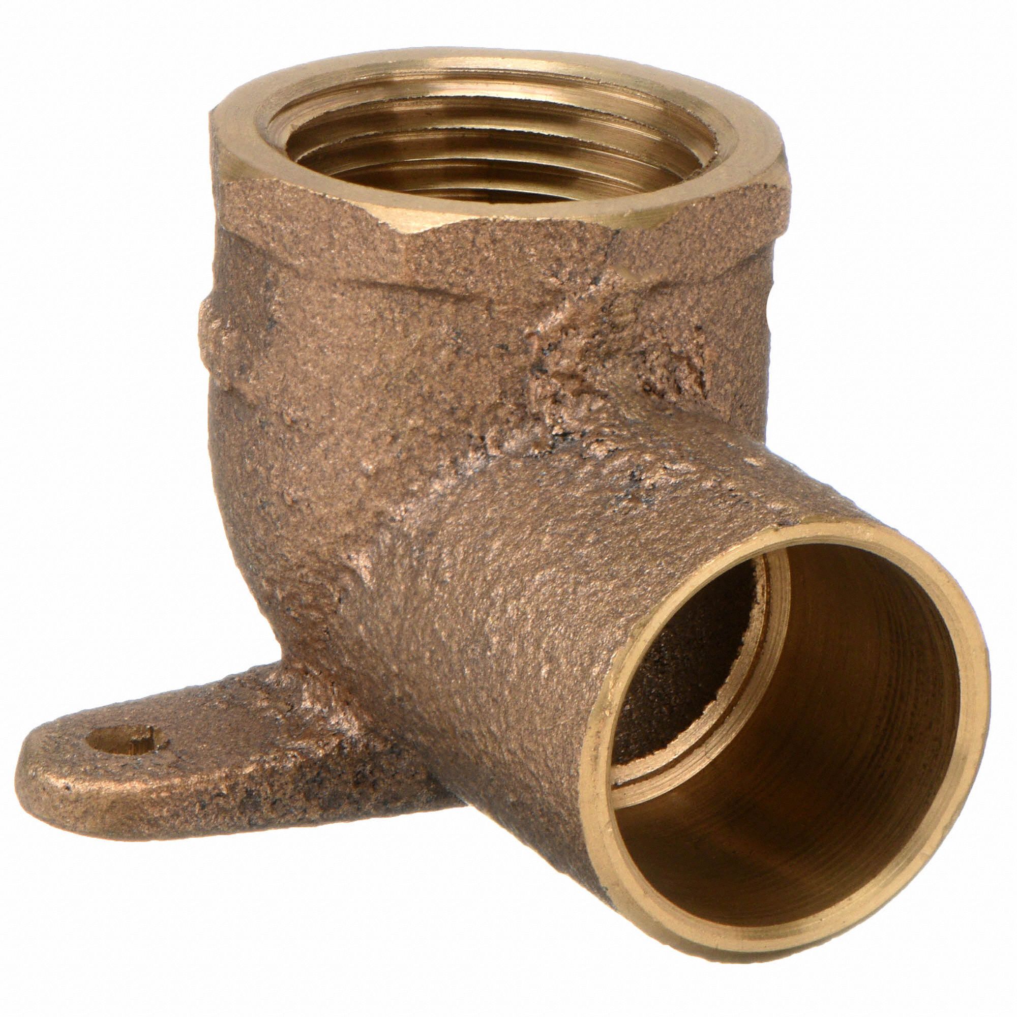 NIBCO 90° Drop Ear Elbow, Cast Copper, 3/4 in, C x FNPT - 5P155|C70735 ...