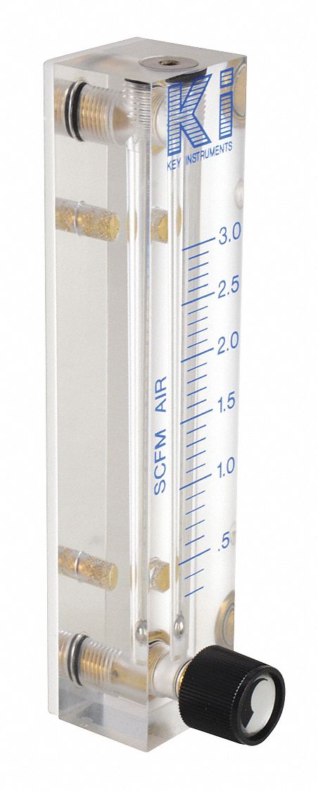 BROOKS Mechanical Flowmeter: 1/8 in Connection Size, FNPT, Air, 50 psi ...