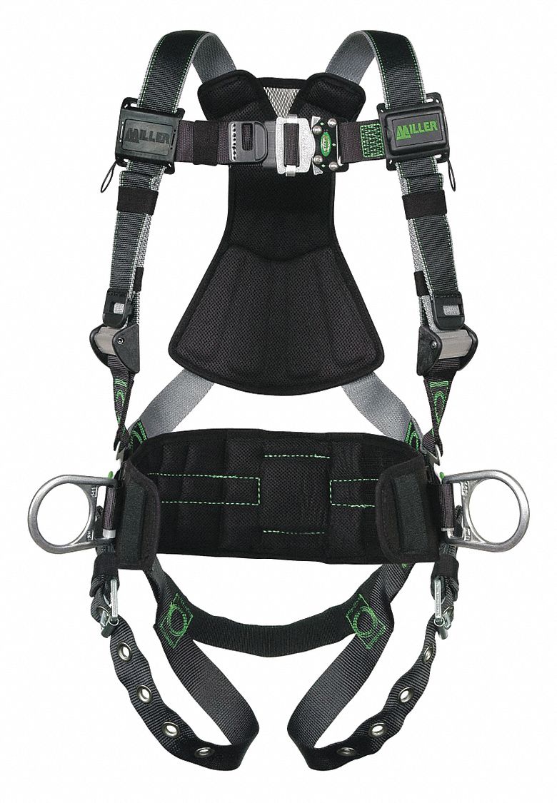 MILLER, Positioning, Vest Harness, Full Body Harness - 5PA96|RDT-TB-DP ...