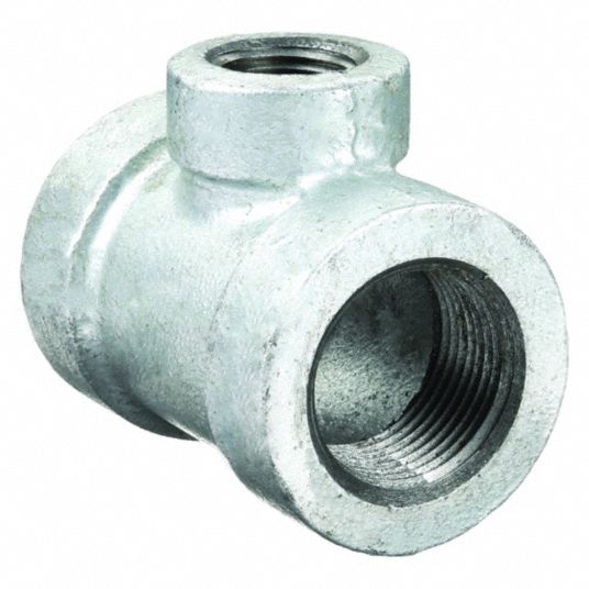 Galv Red Tee,1x1/2 In,Mall Iron - Grainger