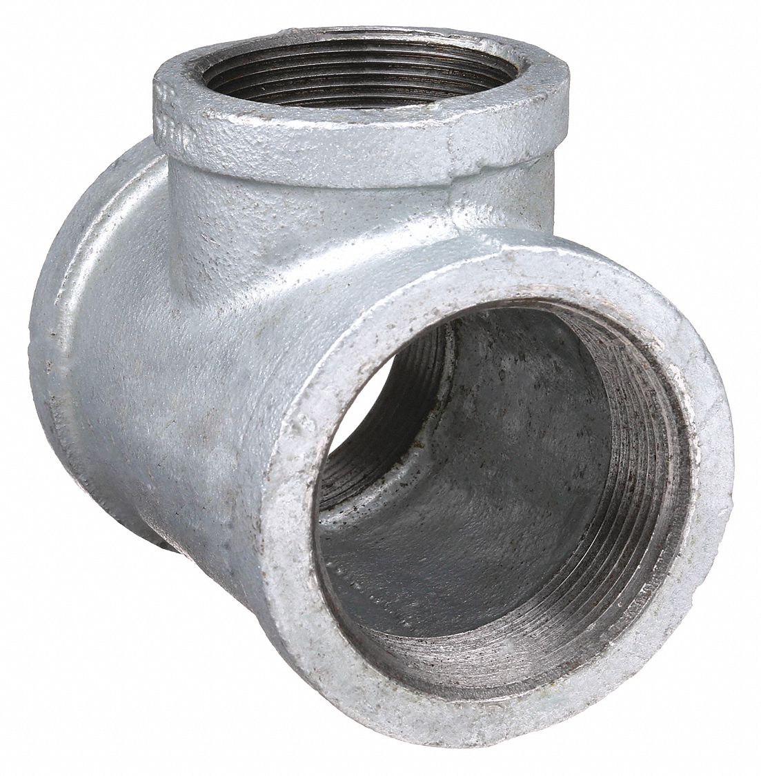 Malleable Iron, NPT x NPT, Reducing Tee - 5PAK4|5PAK4 - Grainger
