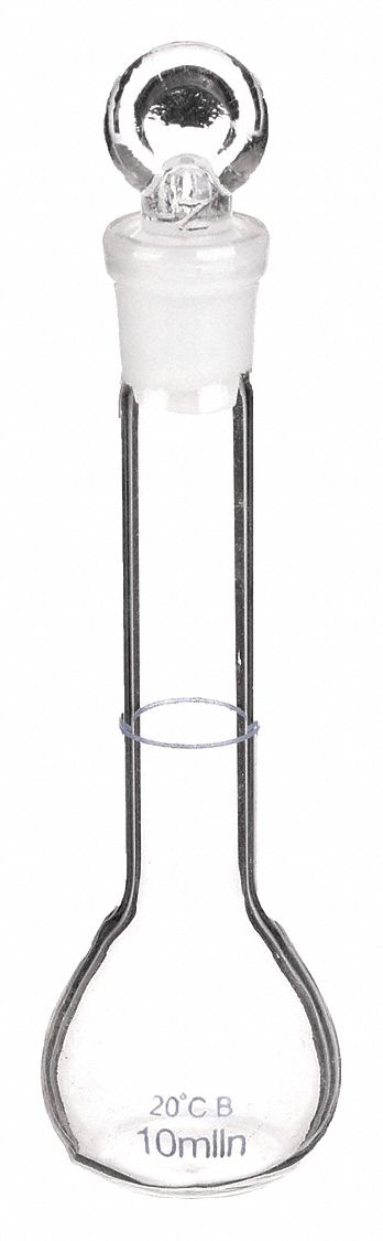 Glass, 10 mL Capacity - mL, Volumetric Flask - 5PRZ4|5PRZ4 - Grainger