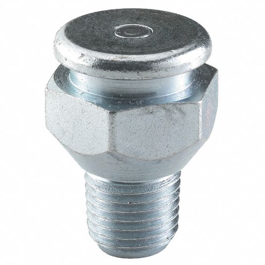 Button Head Fitting, 1/4" Thread Size, Grease Fitting - 5PU46|5PU46 ...