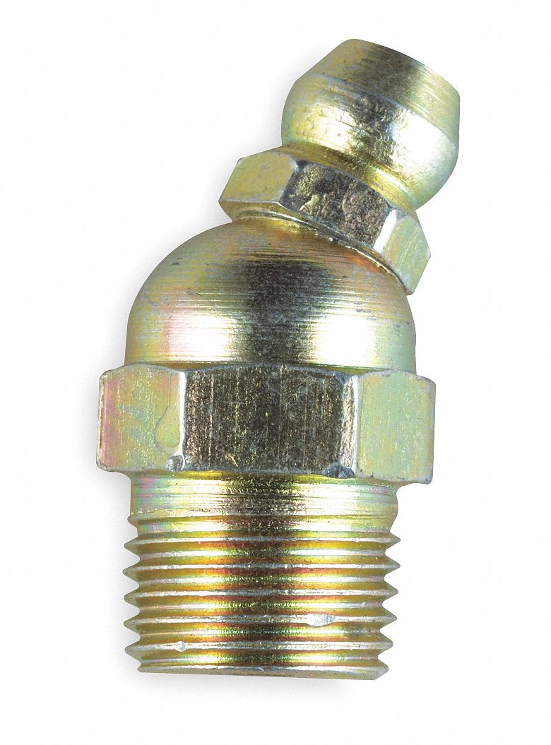 Std Fitting, 1/8"-27 Thread Size, Grease Fitting - 5PU47|5PU47 - Grainger