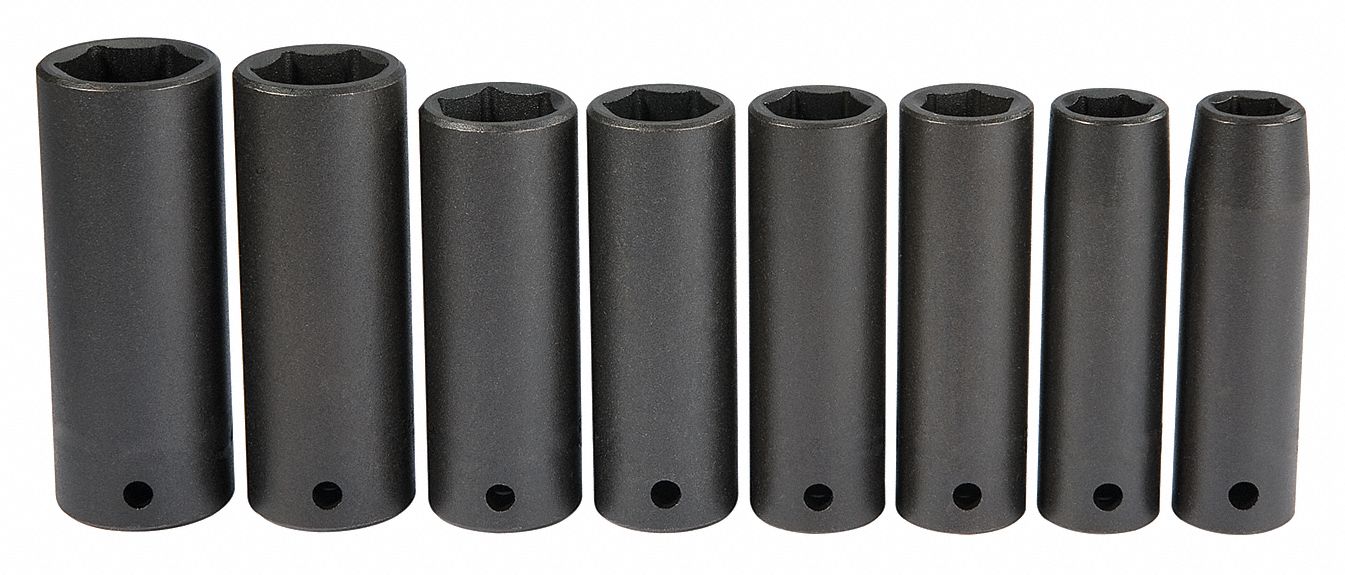 PROTO, 1/2 in Drive Size, Small Set (0-50 pieces) Set Size, Impact ...