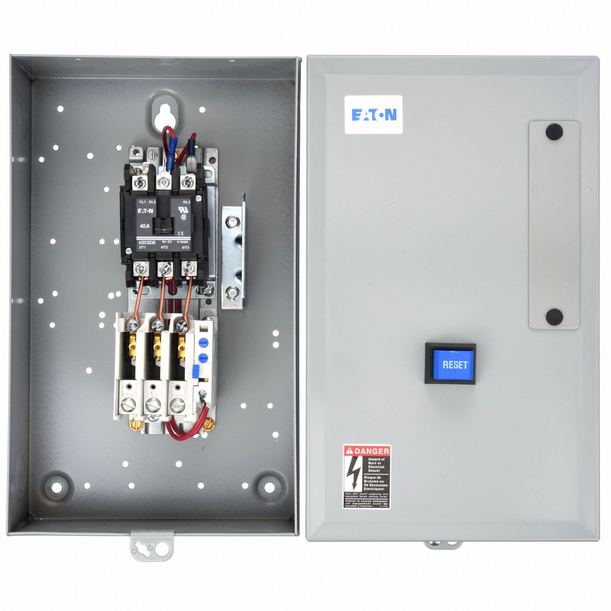 EATON Definite Purpose Magnetic Motor Starter: 40 A Amps AC, 208 to ...