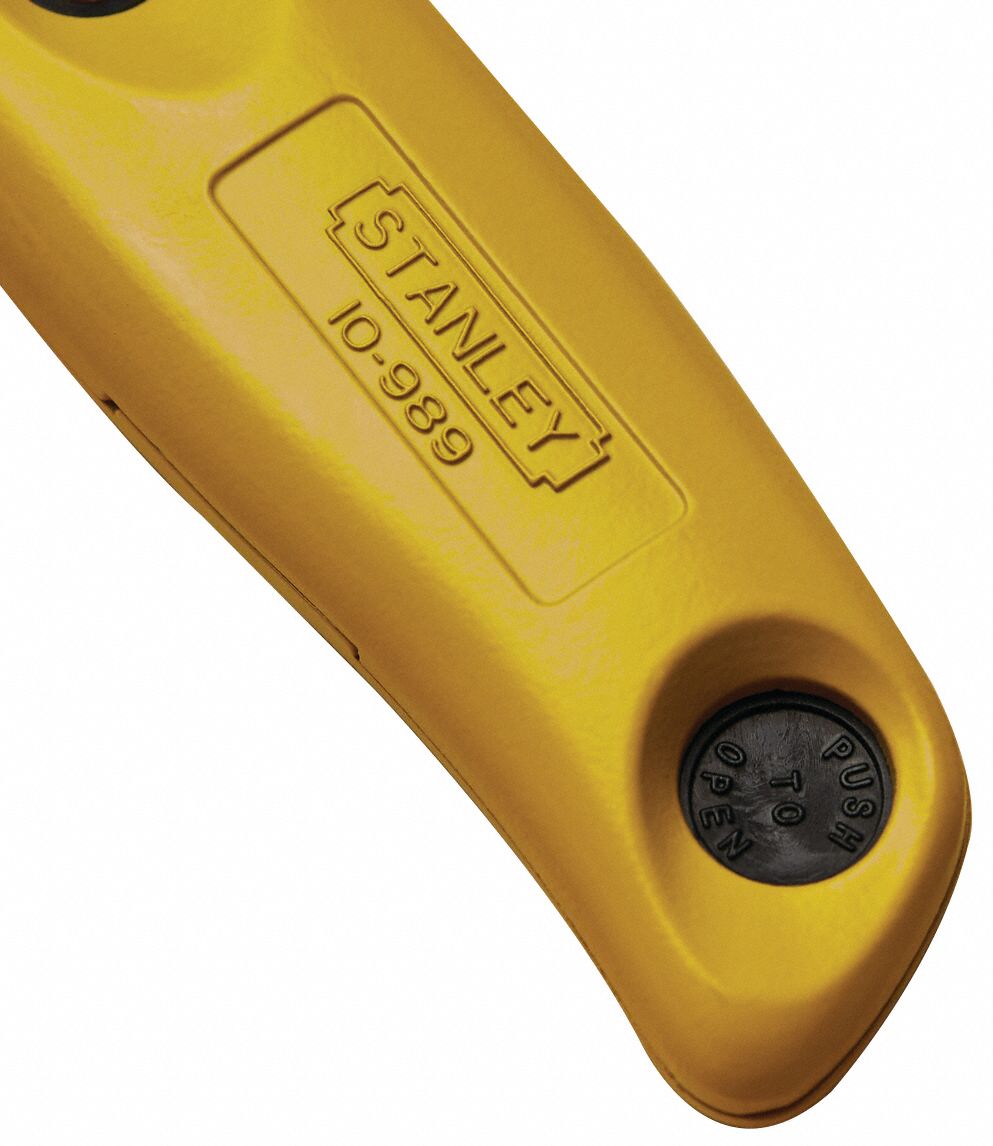 STANLEY Utility Knife: 7 in Overall Lg, Steel Std Tip, Plain, Aluminum ...