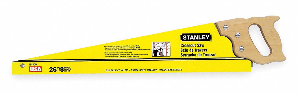 Crosscut Hand Saw, Blade Length 26 in - Grainger