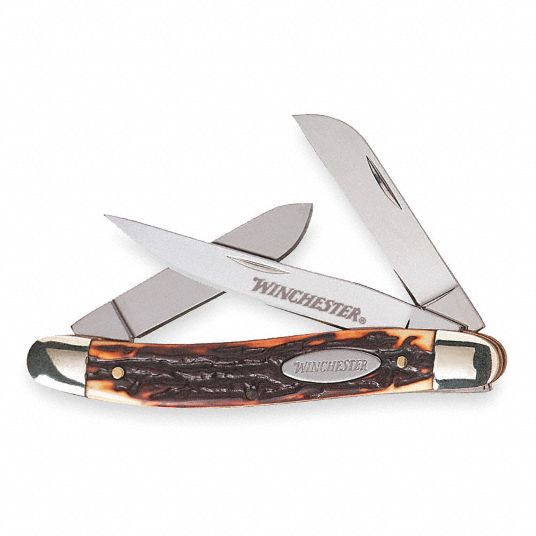 WINCHESTER Folding Pocket Knife, 2 2/3 in Blade Length - 5RA88|22-41327 ...