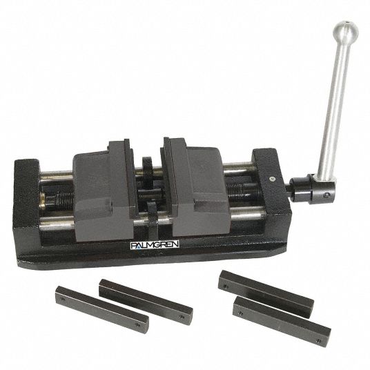 PALMGREN, 4 in Jaw Face Wd, 4 in Max Jaw Opening, Machine Vise - 5RAJ5 ...